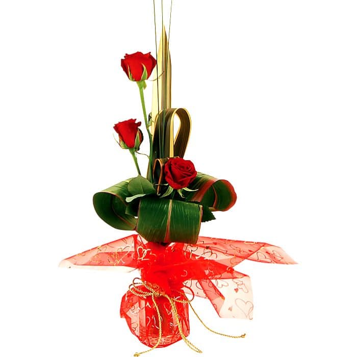 3 Red Roses - Flowersales